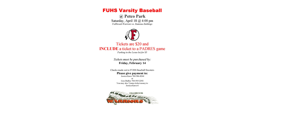 Fallbrook Youth Baseball > Home